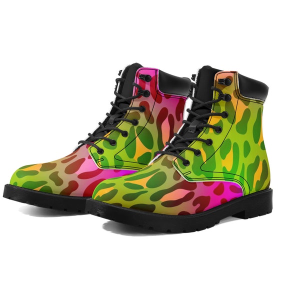 Neon Boots - Etsy