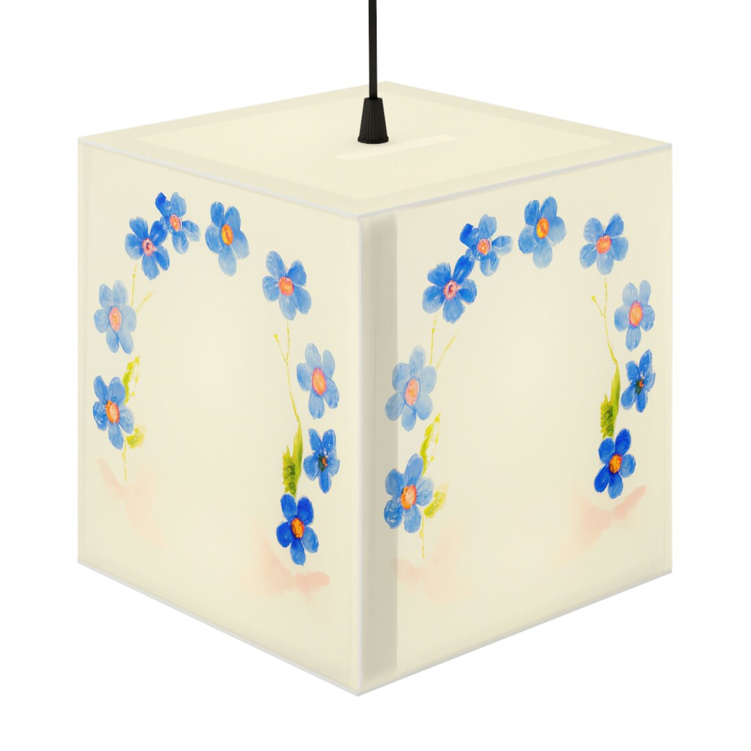 Alaska Alpine Forget-me-not Light Cube Lamp - Etsy