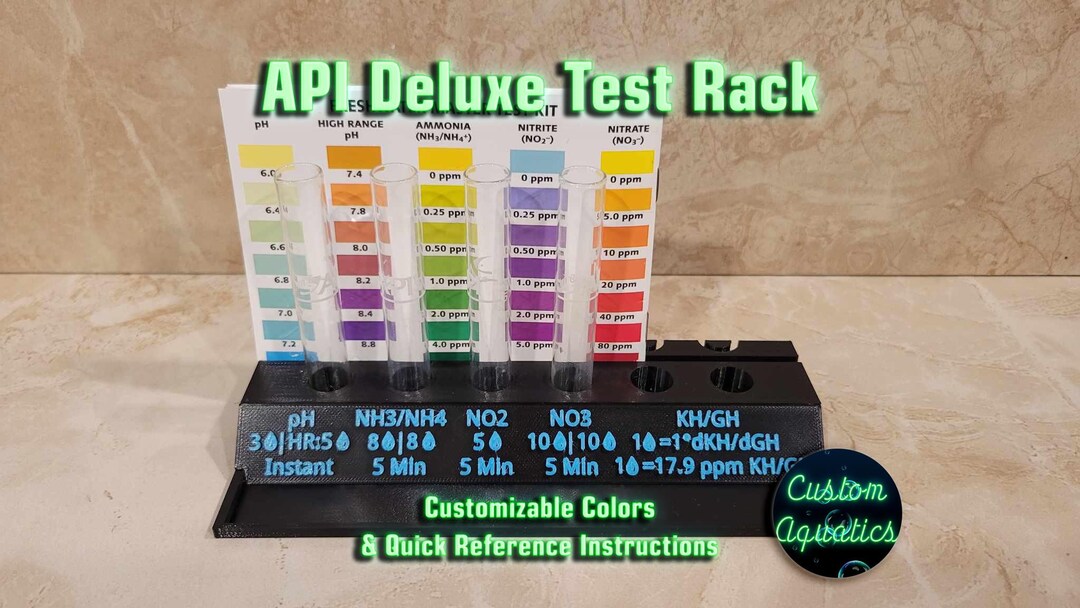 Deluxe API Master Test Kit Tube Holder With Quick References - Etsy
