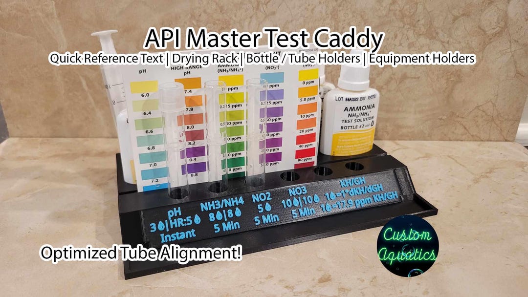 Super Deluxe API Master Test Kit Tube Holder With Quick References - Etsy