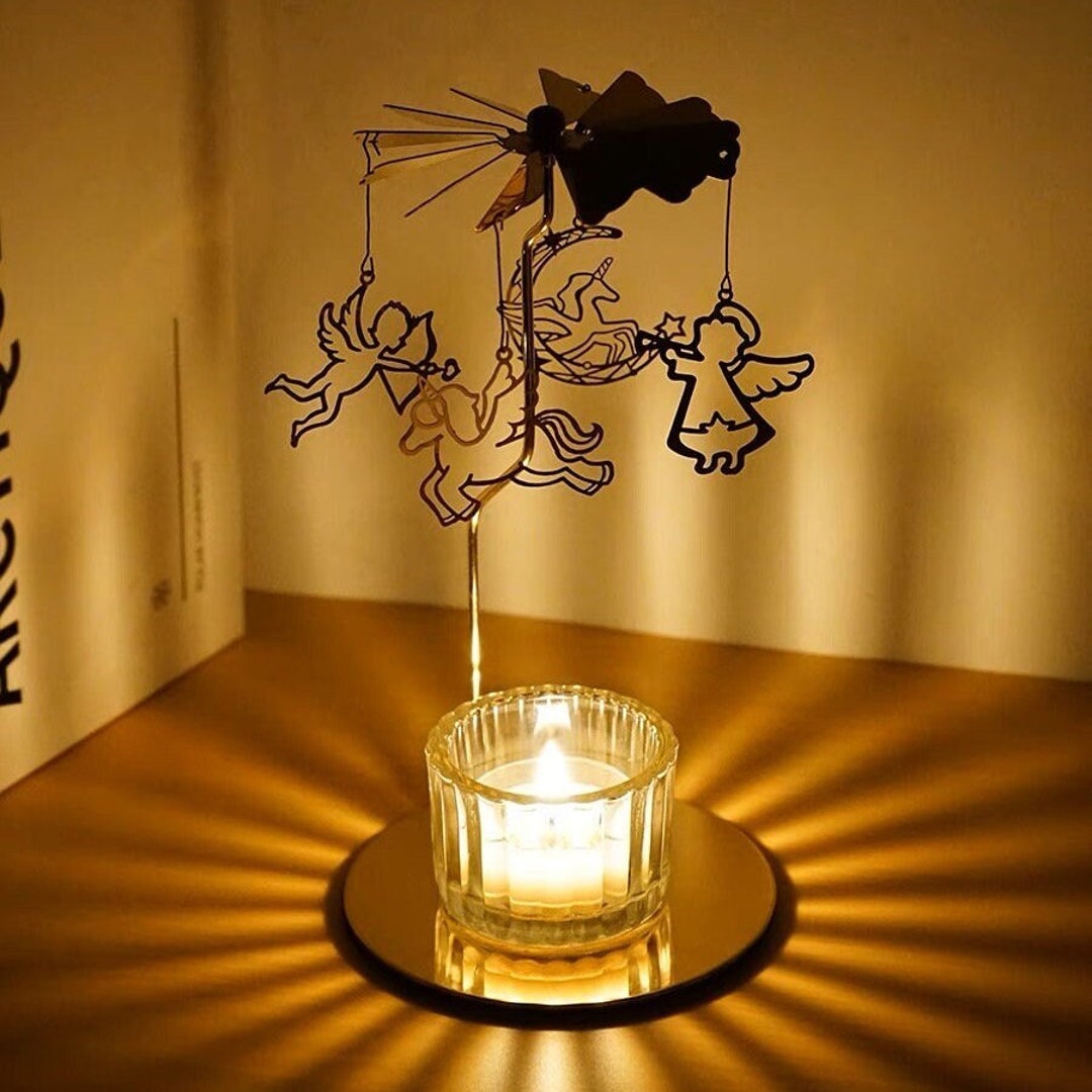 Best Christmas Gift 'carol Angel Candle Carousel' Candle Holder ...