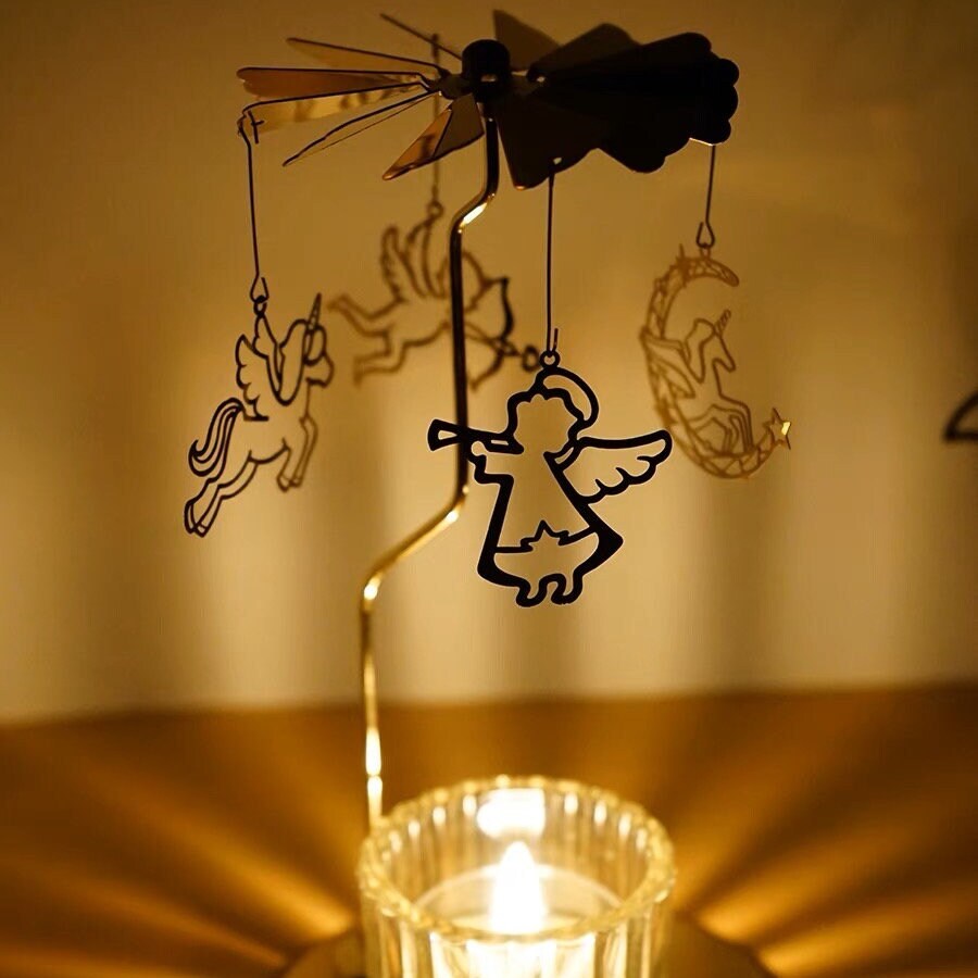 Best Christmas Gift 'carol Angel Candle Carousel' Candle Holder ...