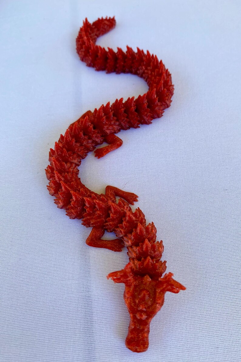 3D Printed Articulating Dragon (large) - Etsy