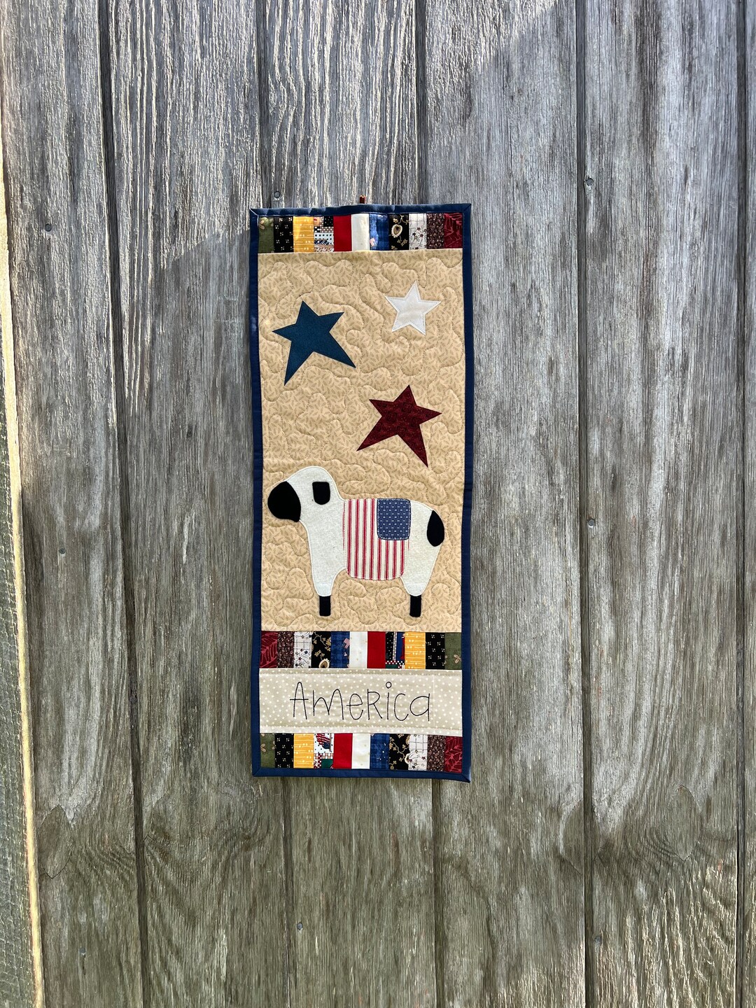 Patriotic Sheep Banner - Etsy