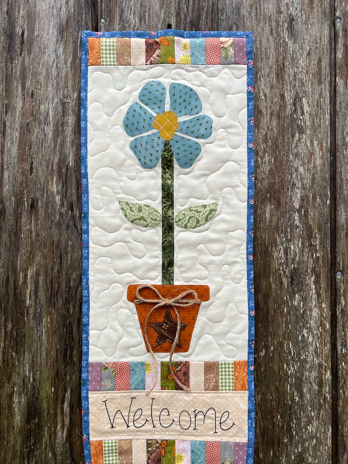Bloom Quilted Door Banner - Etsy
