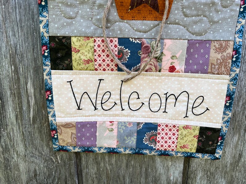 Bloom Quilted Door Banner - Etsy
