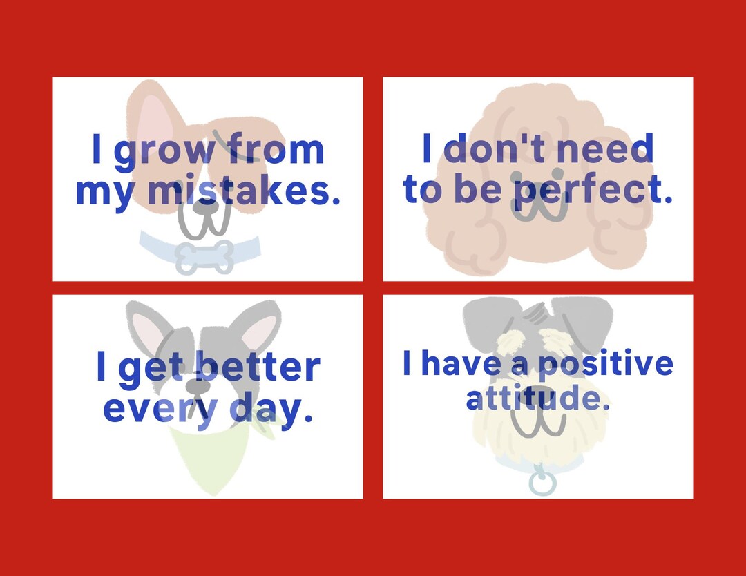 16 Kids Affirmation Cards, Positive Quote Flash Cards, Vision Board ...