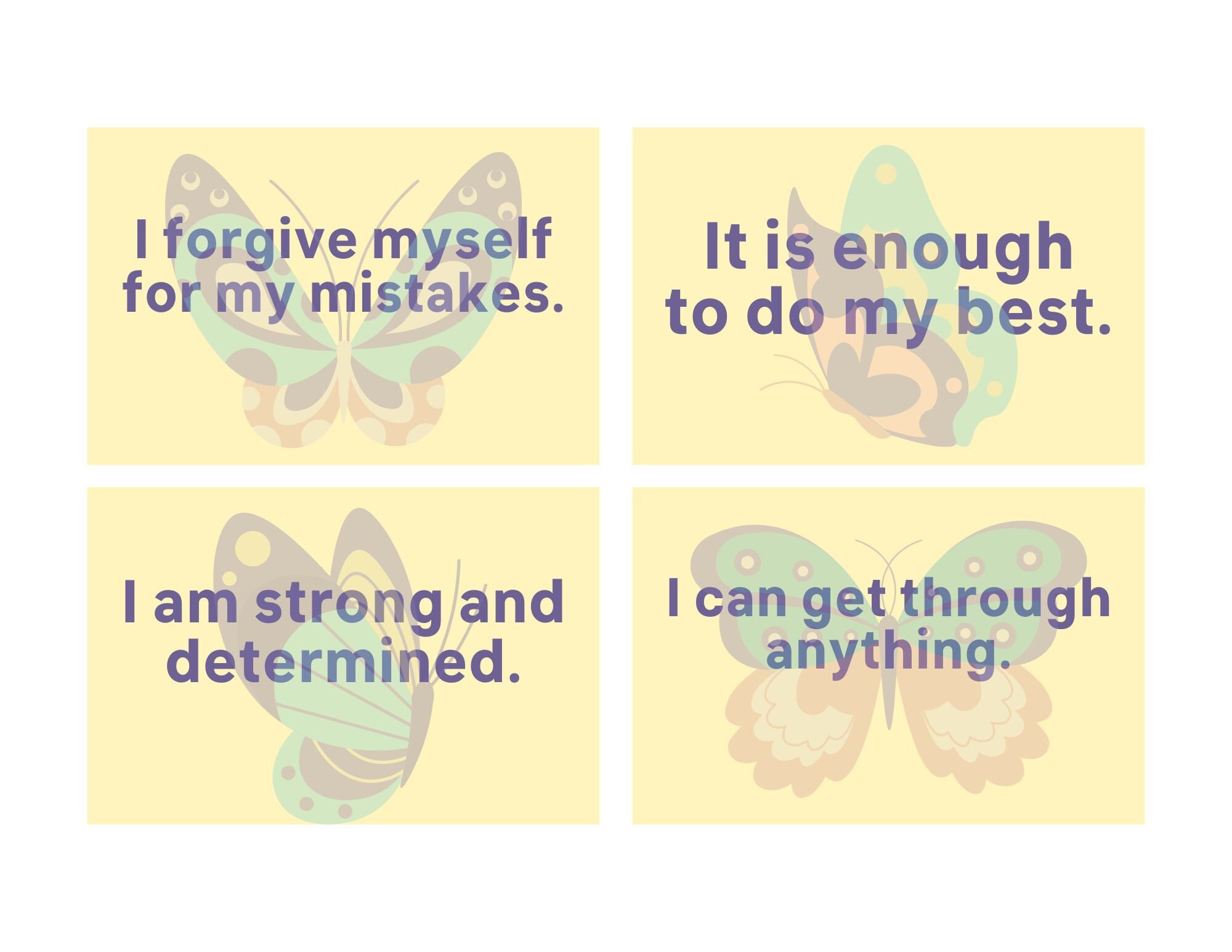 16 Kids Affirmation Cards, Positive Quote Flash Cards, Vision Board ...