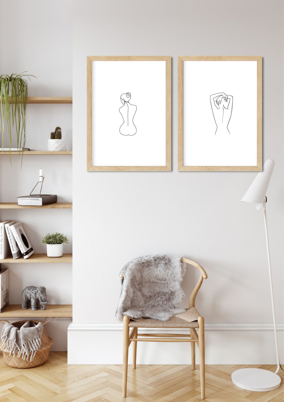 Minimal Printable Wall Art, One Line Body Prints, Female Body Art, Fine ...