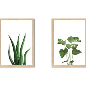 YUCCA Printable Wall Art, Tropical Plant Prints, Leaves Instant Art ...