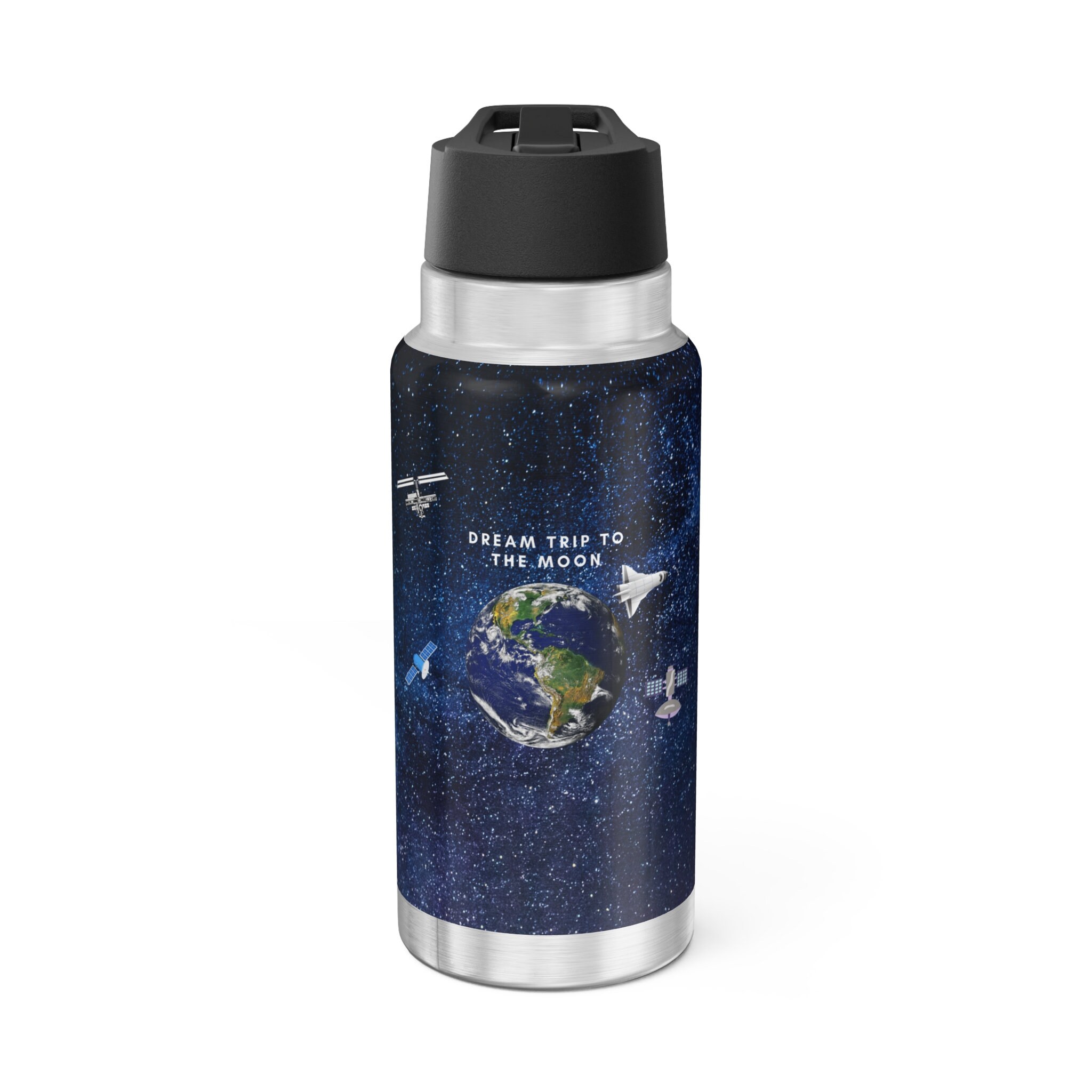 Outer Space Water Bottle, to the Moon Water Bottle, Astronaut Water ...