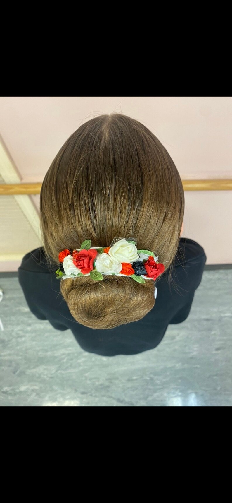 Floral Hair Accessory for Ballet Dancers Bun Accessory, Dancer, Hair ...