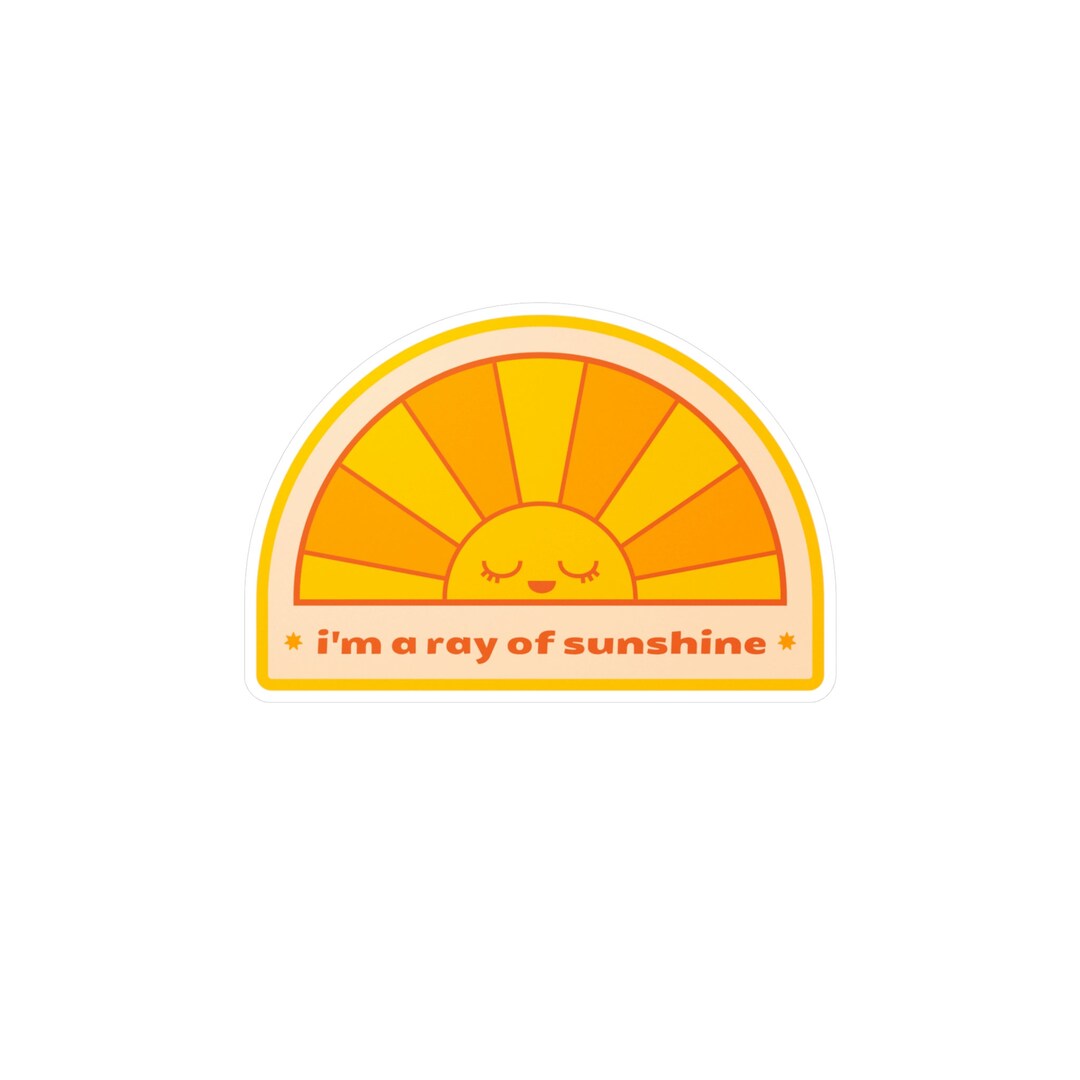 I'm A Ray of Sunshine Vinyl Decals - Etsy