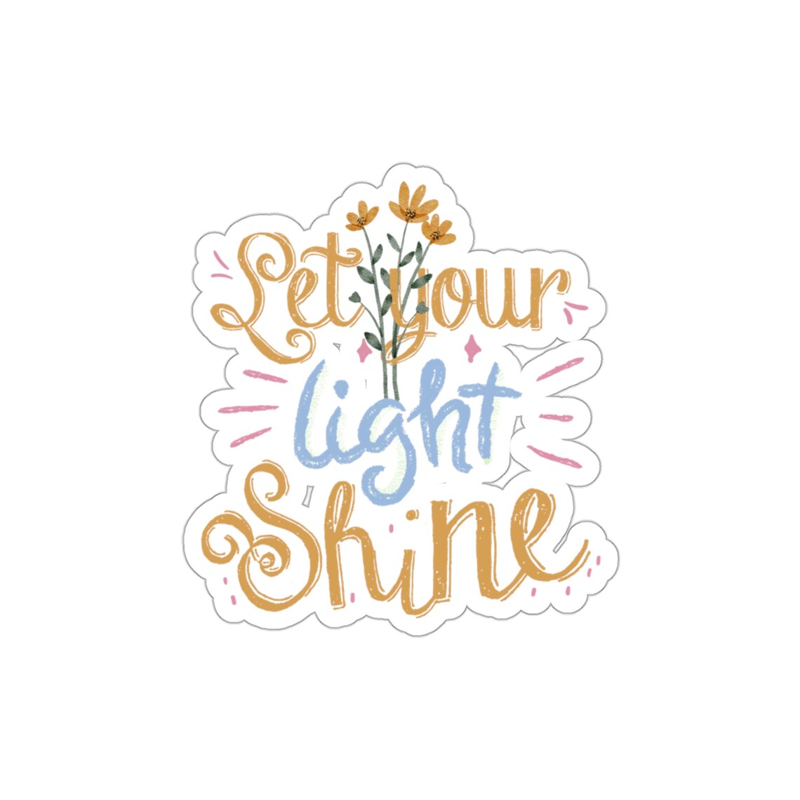 Let Your Light Shine Die-cut Stickers - Etsy