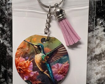 Hummingbird Keychain VERY SMALL Bird Keychain Personalized - Etsy