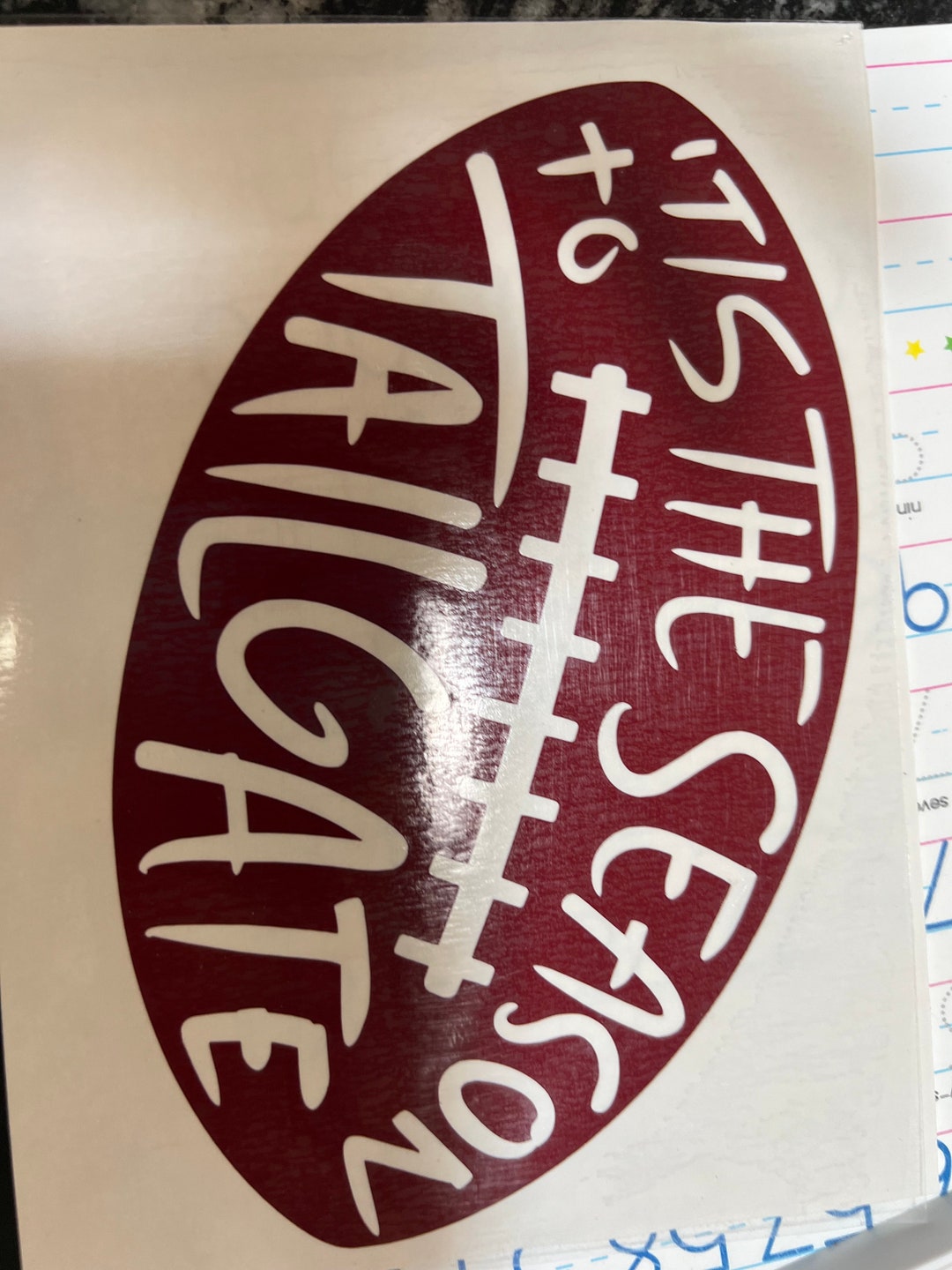 Football Tailgating Decal - Etsy