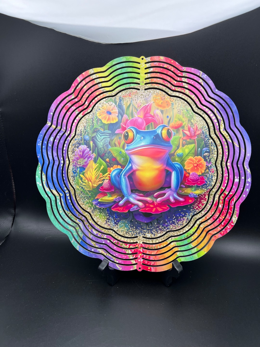 10 Inch Vivid Bright Multi-colored Frog Wind Spinner - Etsy