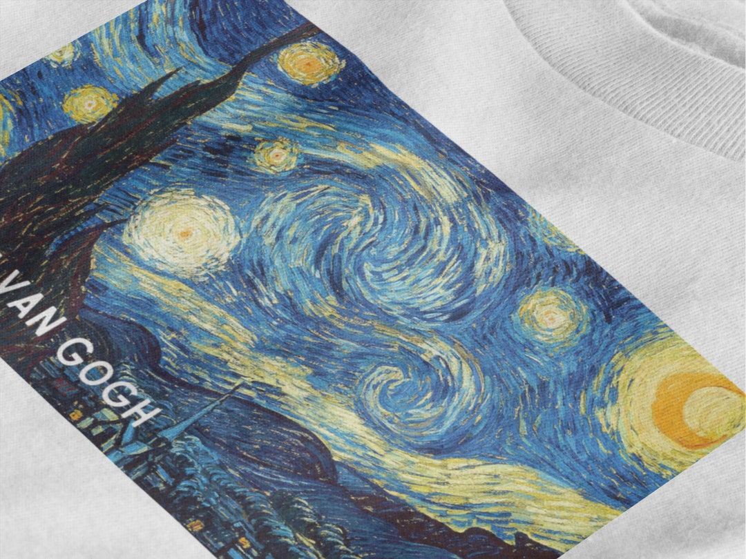 Vincent Van Gogh Starry Night Tee - Etsy
