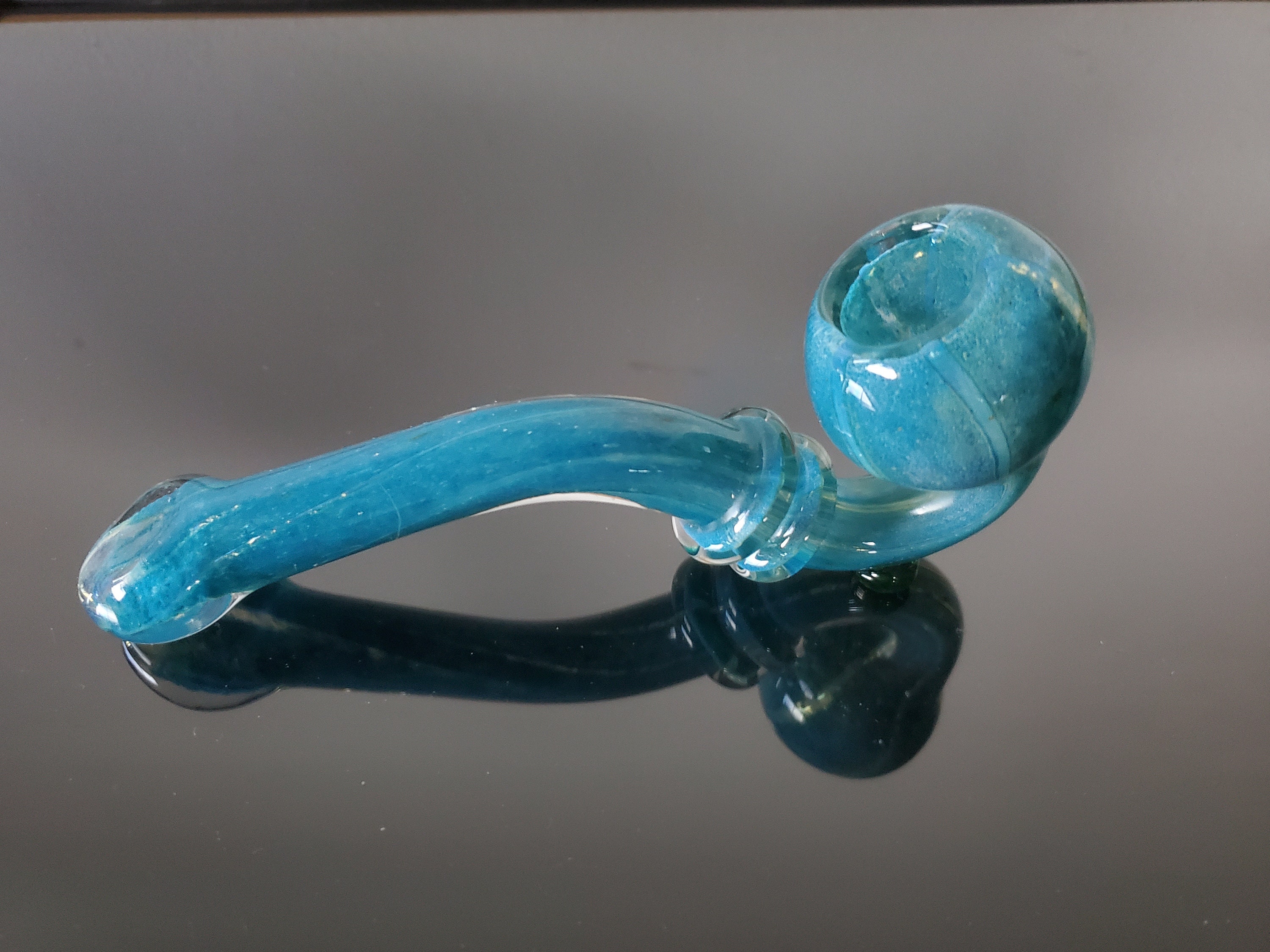 Blue 7 Glass Tobacco Hand Pipe Chillum Pipe - Etsy