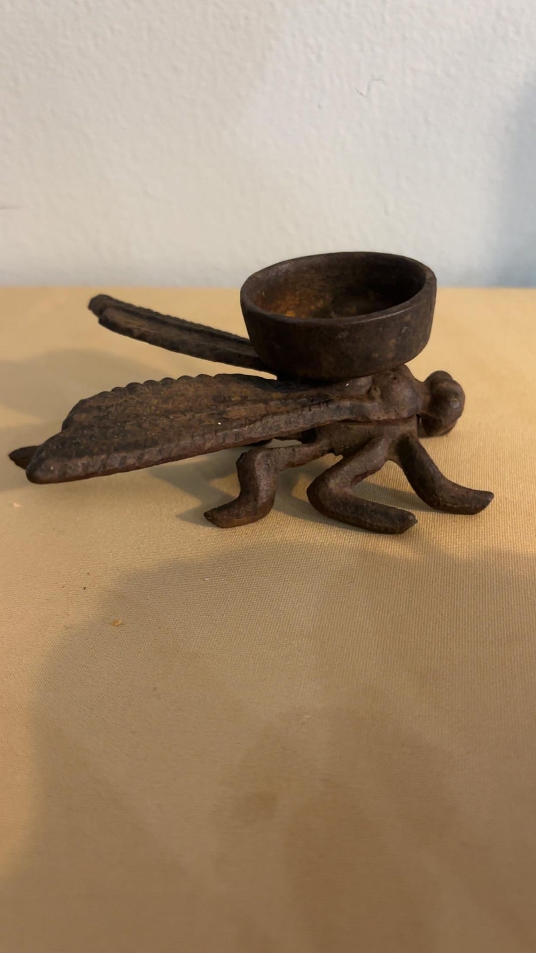 Vintage Iron Fly Shaped Candle Holder - Etsy