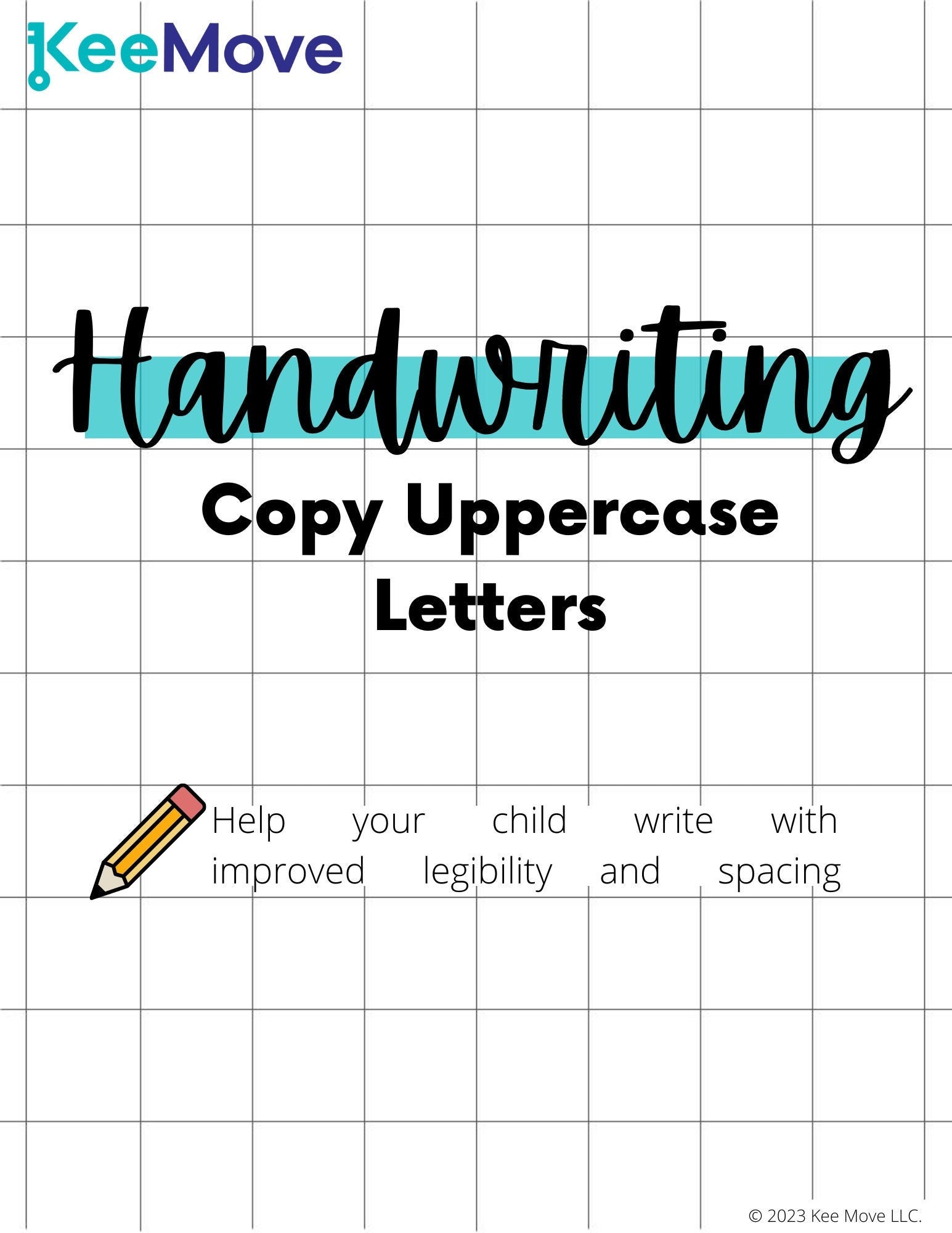 Handwriting Practice Made Easier - Copy Uppercase Letters - Etsy