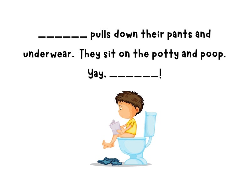 Potty Training Made Easier: Personalized Social Story - Etsy