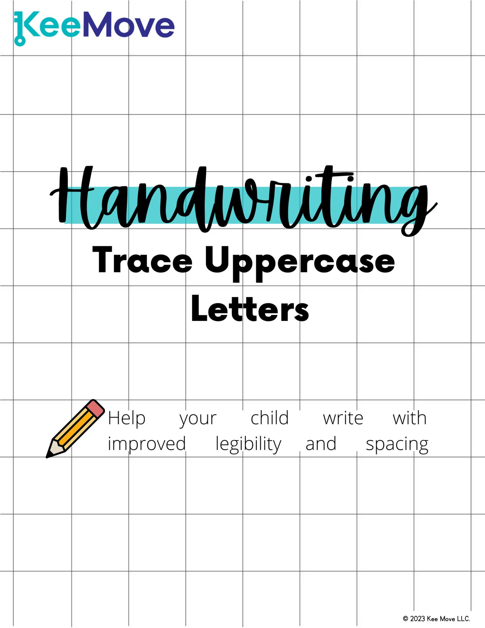 Handwriting Practice Made Easier - Trace Uppercase Letters - Etsy