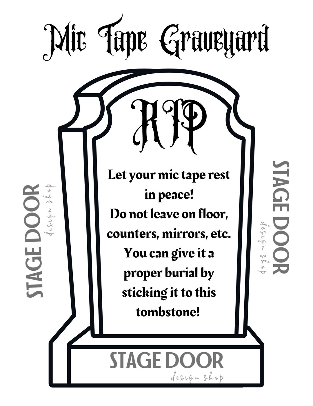 Mic Tape Graveyard - Etsy