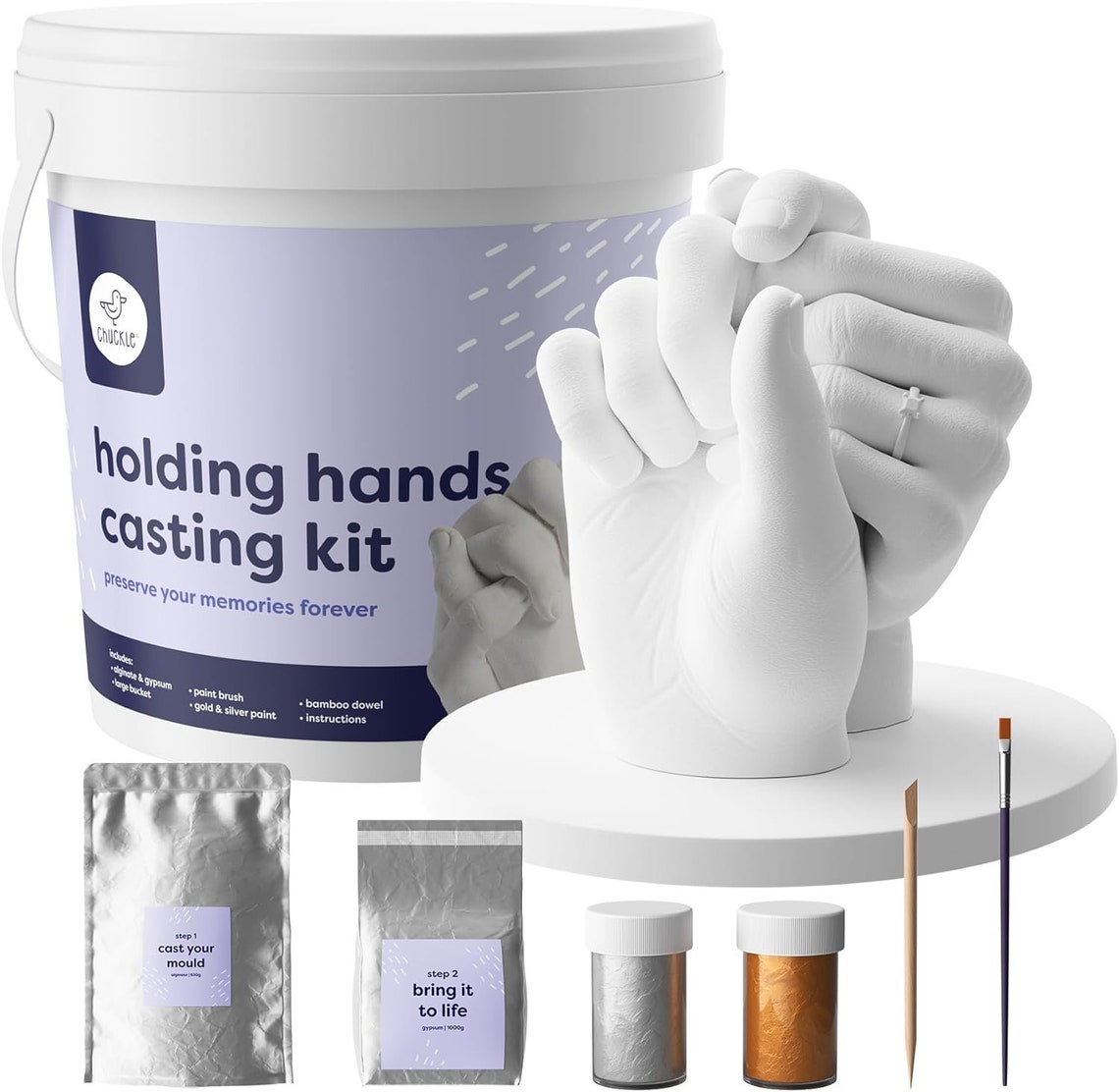 Complete Hand Holding Casting Kit for Unforgettable Memories Hand Mold ...