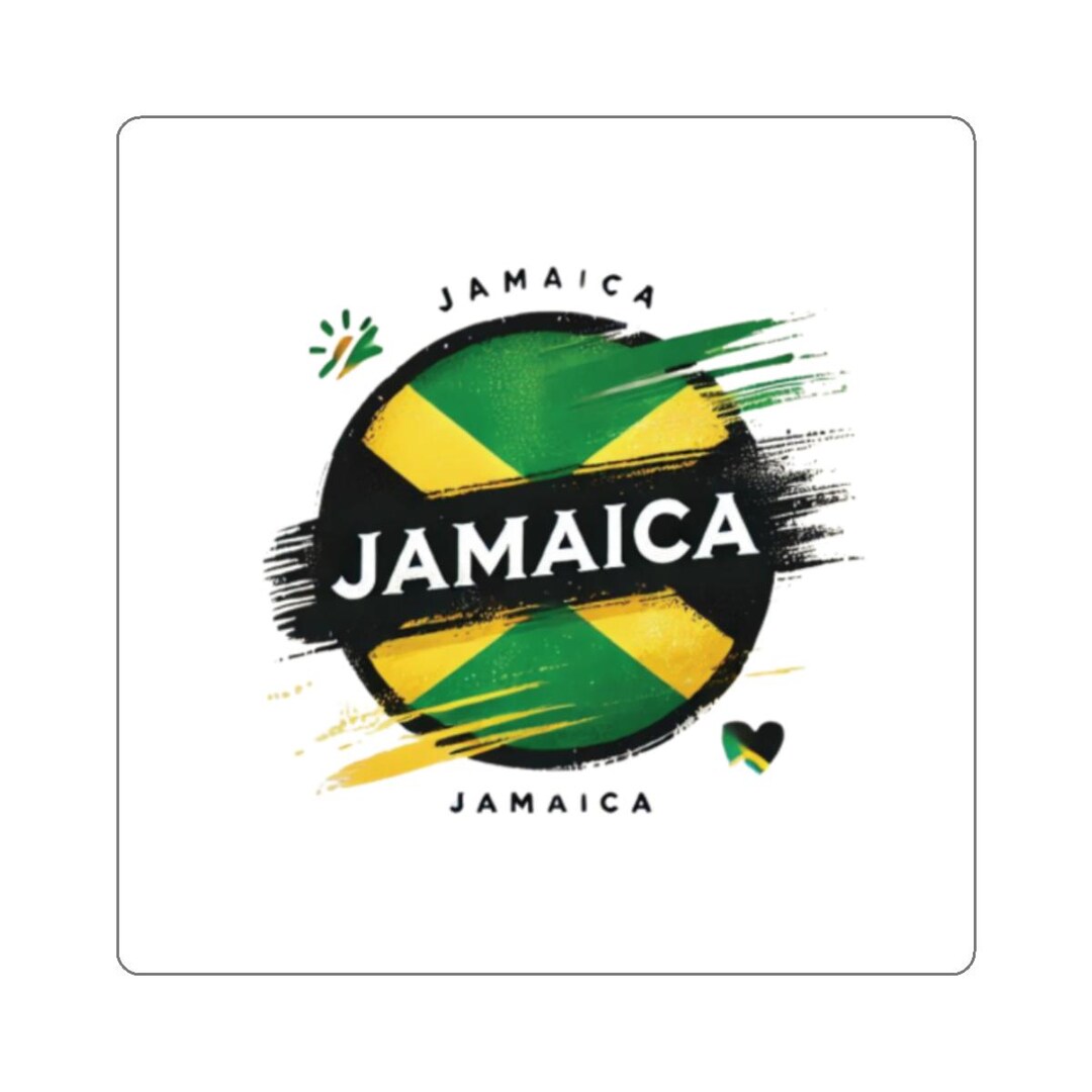 Jamaican Vibes Sticker, Reggae Sticker, Caribbean Decal, Tropical ...