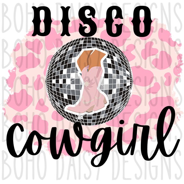 Disco Cowgirl Svg - Etsy