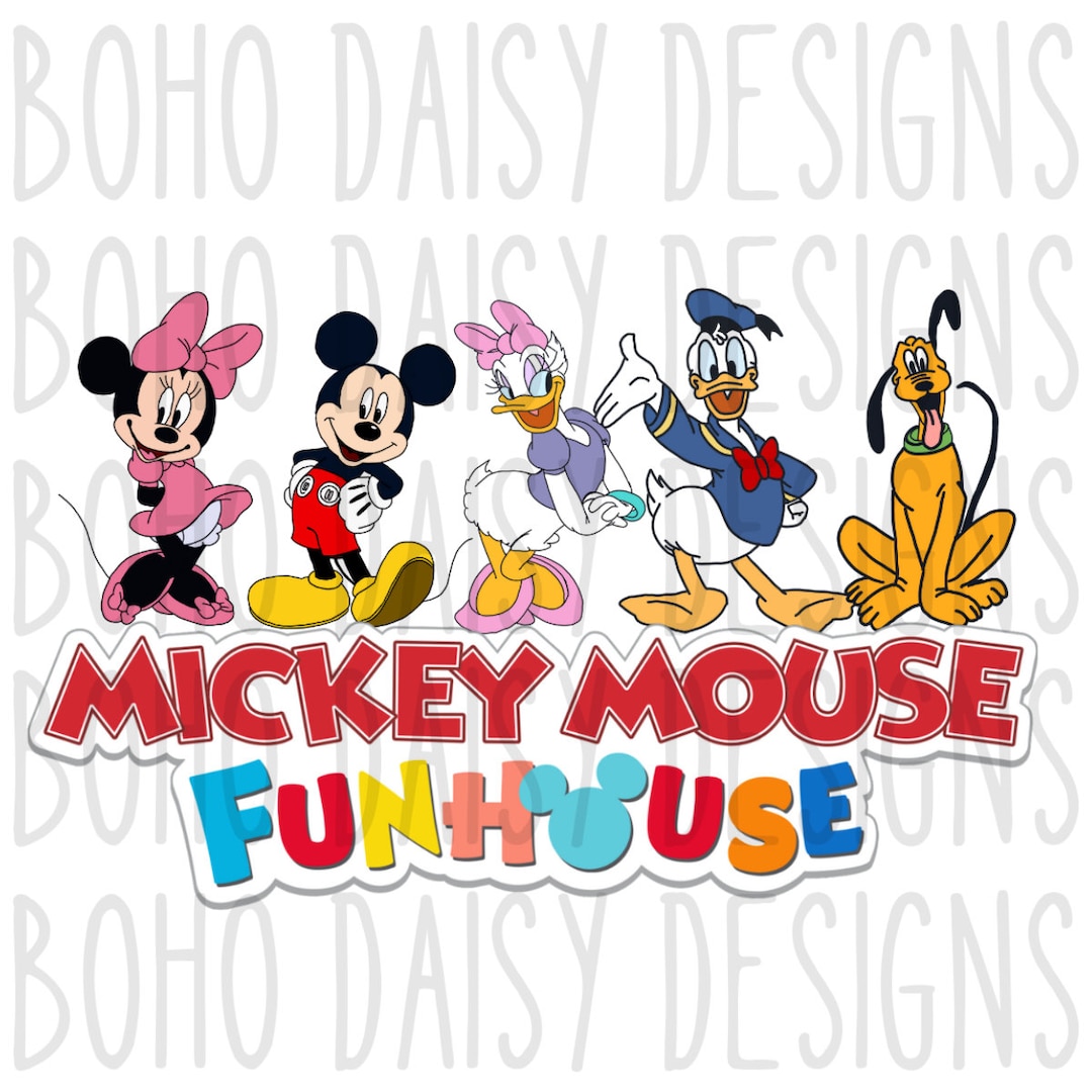 Mickey Mouse Funhouse Png - Etsy Australia