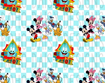 Mickey Mouse Funhouse Seamless File - Etsy
