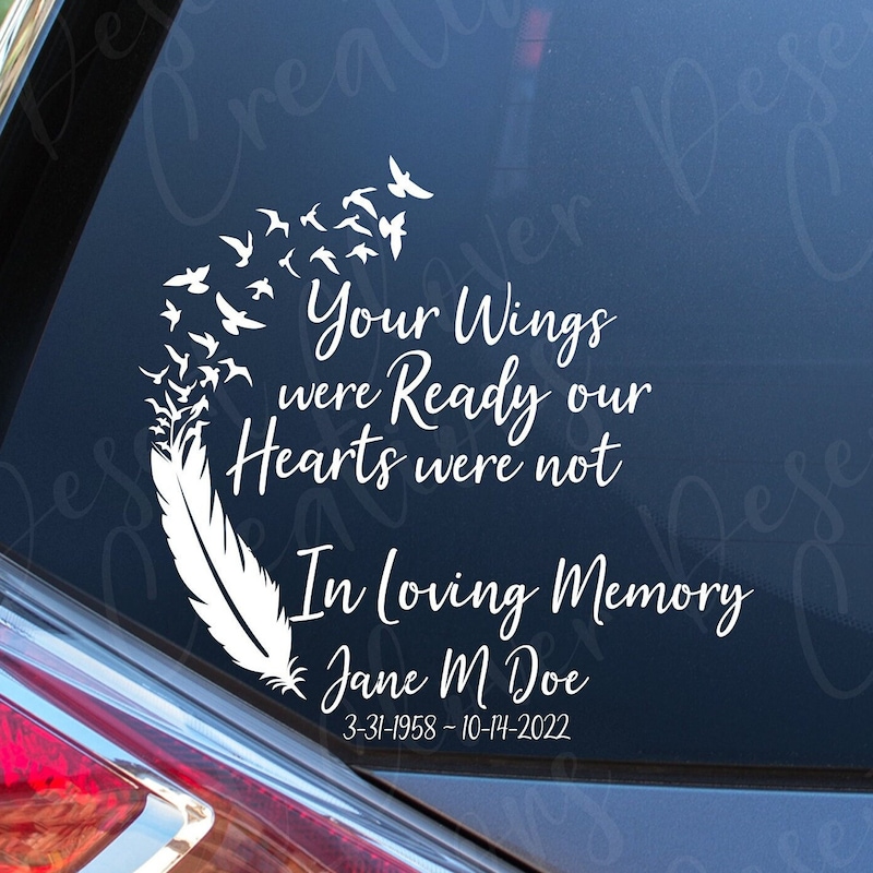 In Loving Memory Car Decal - Etsy