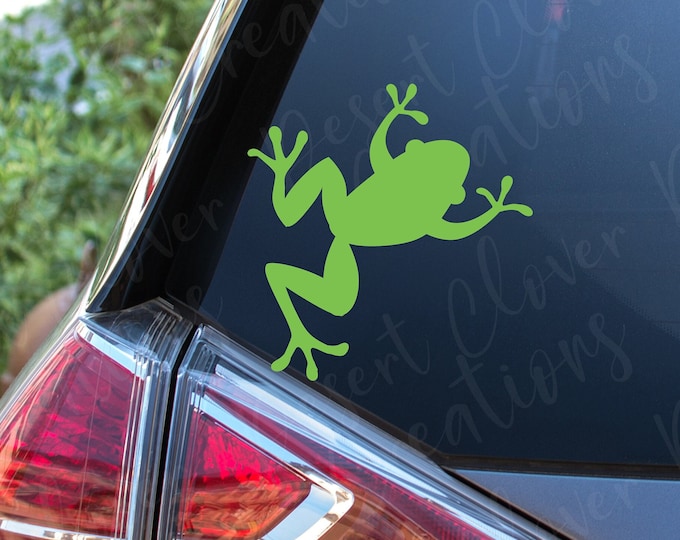 Frog Sticker, Cute Frog Pile Decal, Frogcore, Laptop Sticker, Water ...