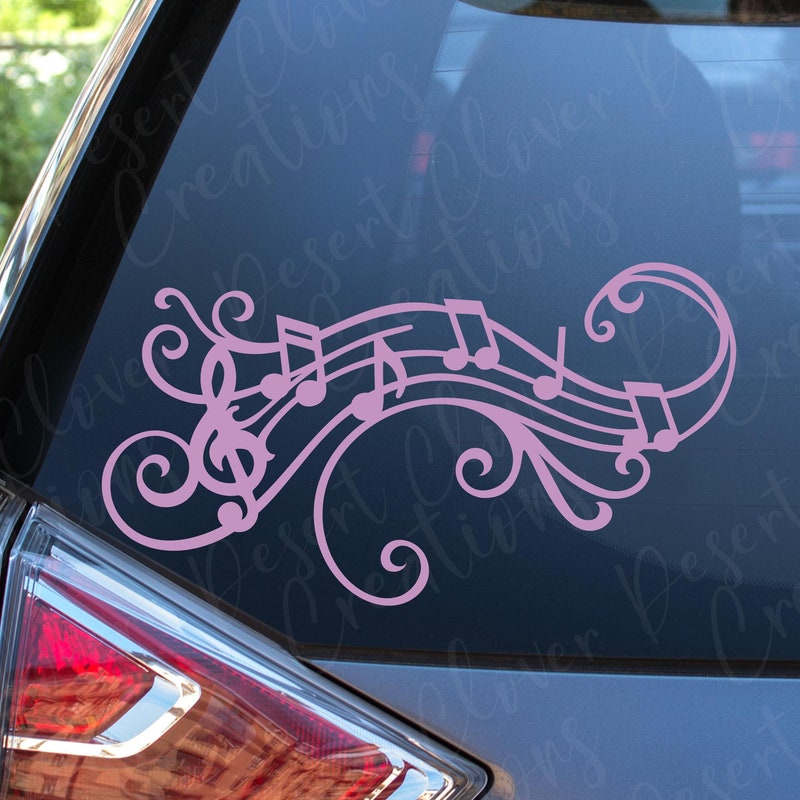 Music Notes Decal - Etsy