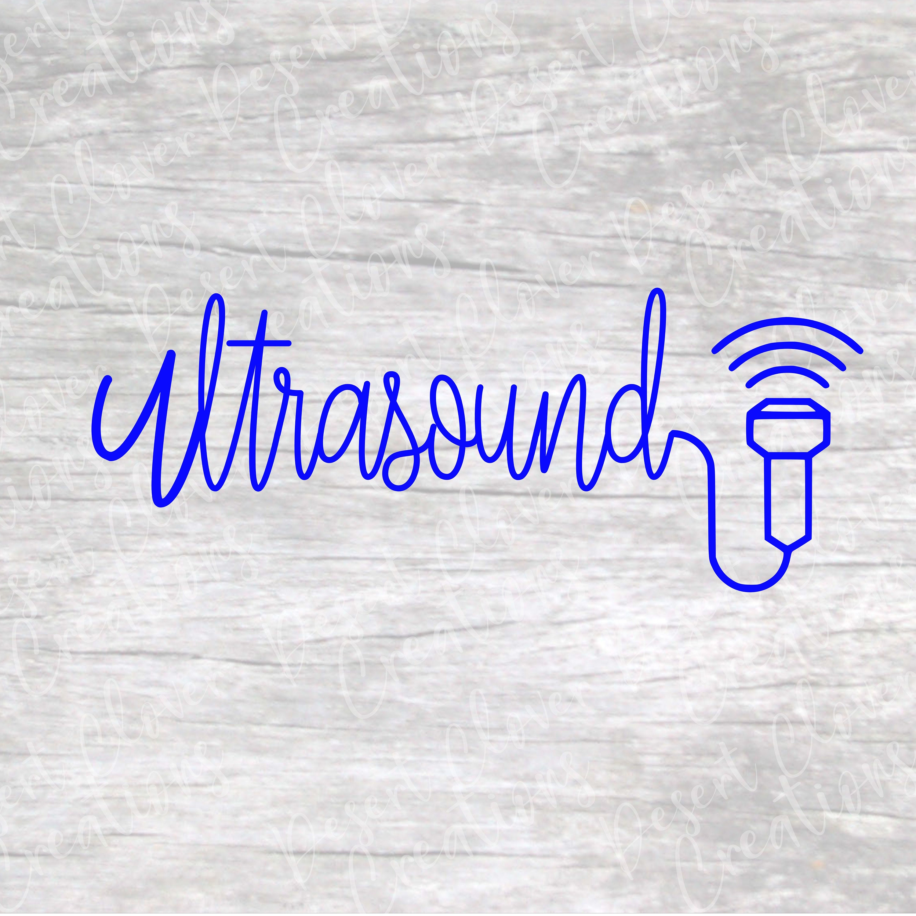 Ultrasound Vinyl Decal RDMS Vinyl Decal Registered - Etsy