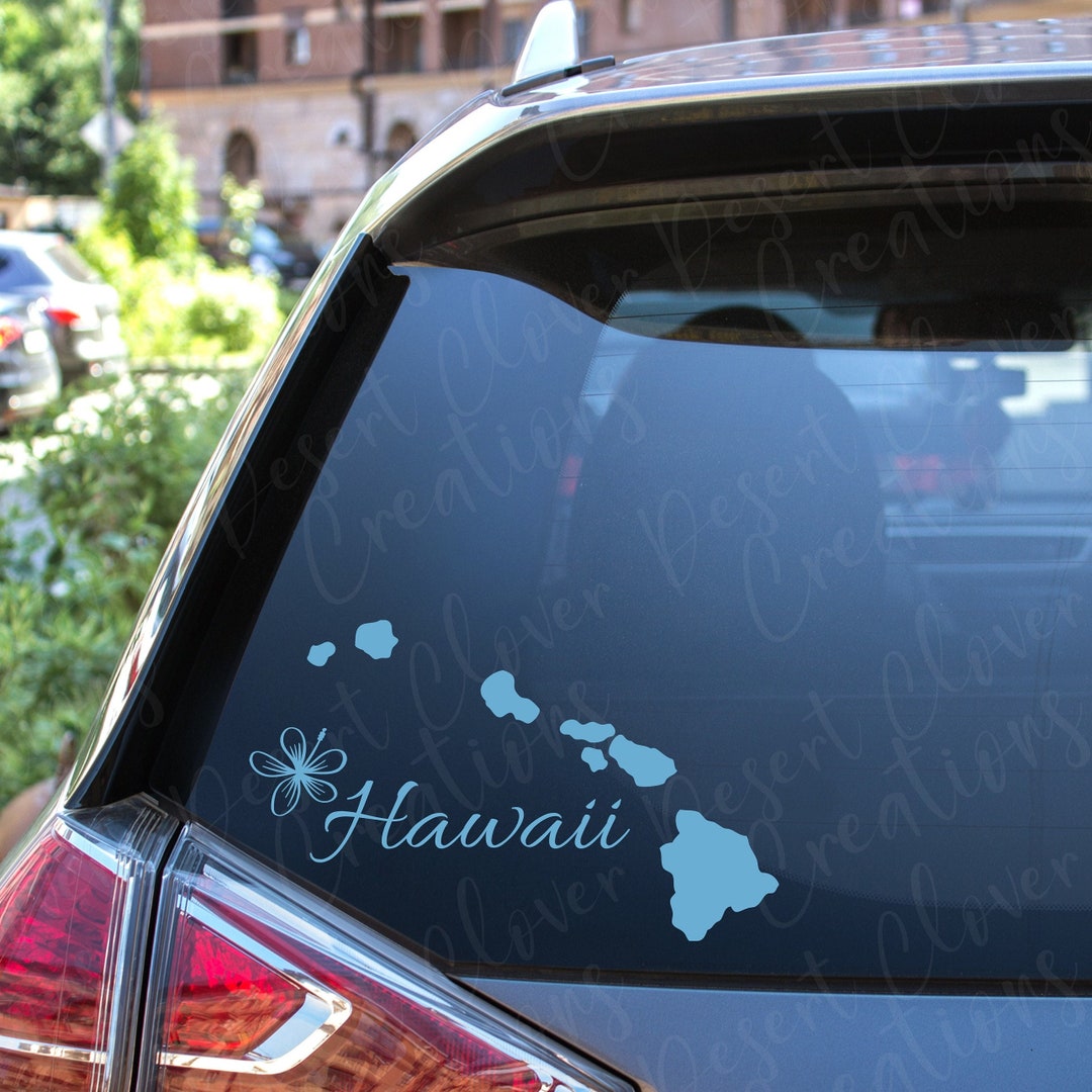 Hawaiian Islands Vinyl Decal Hawaii Islands Vinyl Decal Hawaii Sticker ...