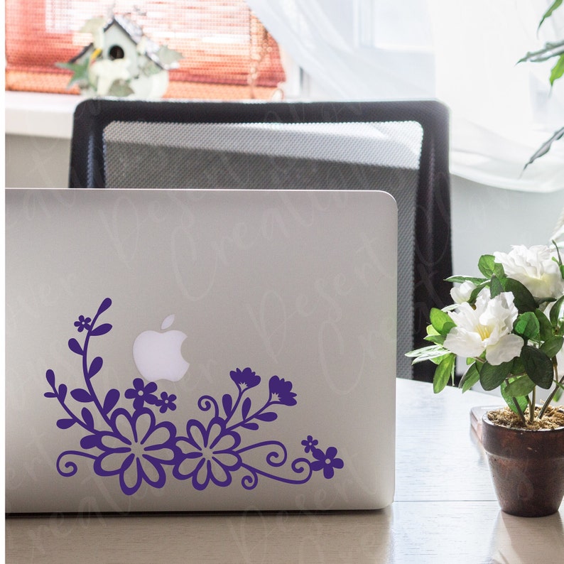 Wildflower Vinyl Decal Daisy Vinyl Decal Flowers Sticker - Etsy