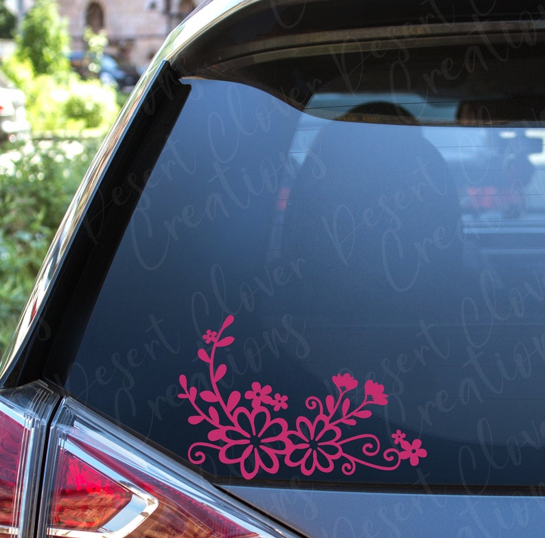 Wildflower Vinyl Decal Daisy Vinyl Decal Flowers Sticker - Etsy