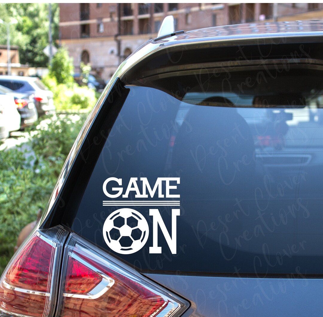 Soccer Player Vinyl Decal Game on Vinyl Decal Soccer Sticker Soccer ...