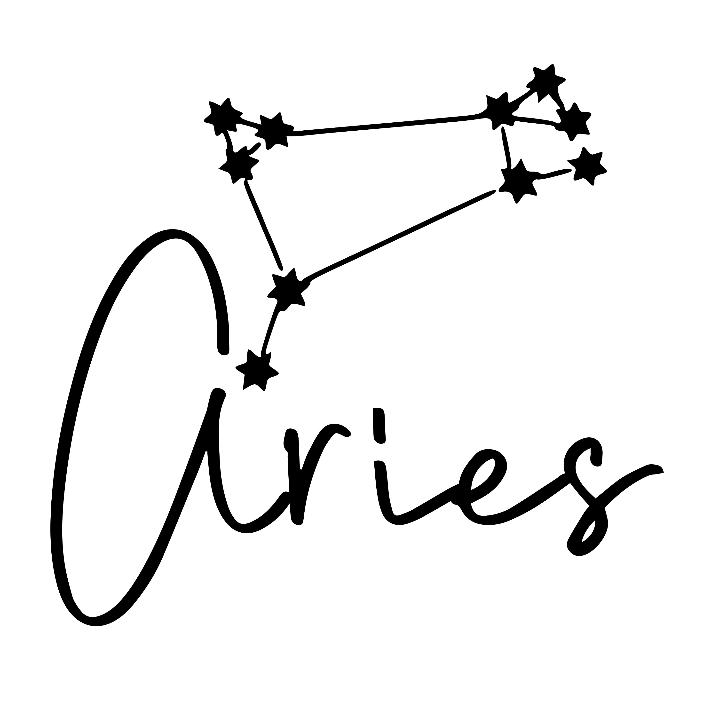 Aries Zodiac Sign Car Decal Zodiac Sign Car Decal Zodiac - Etsy