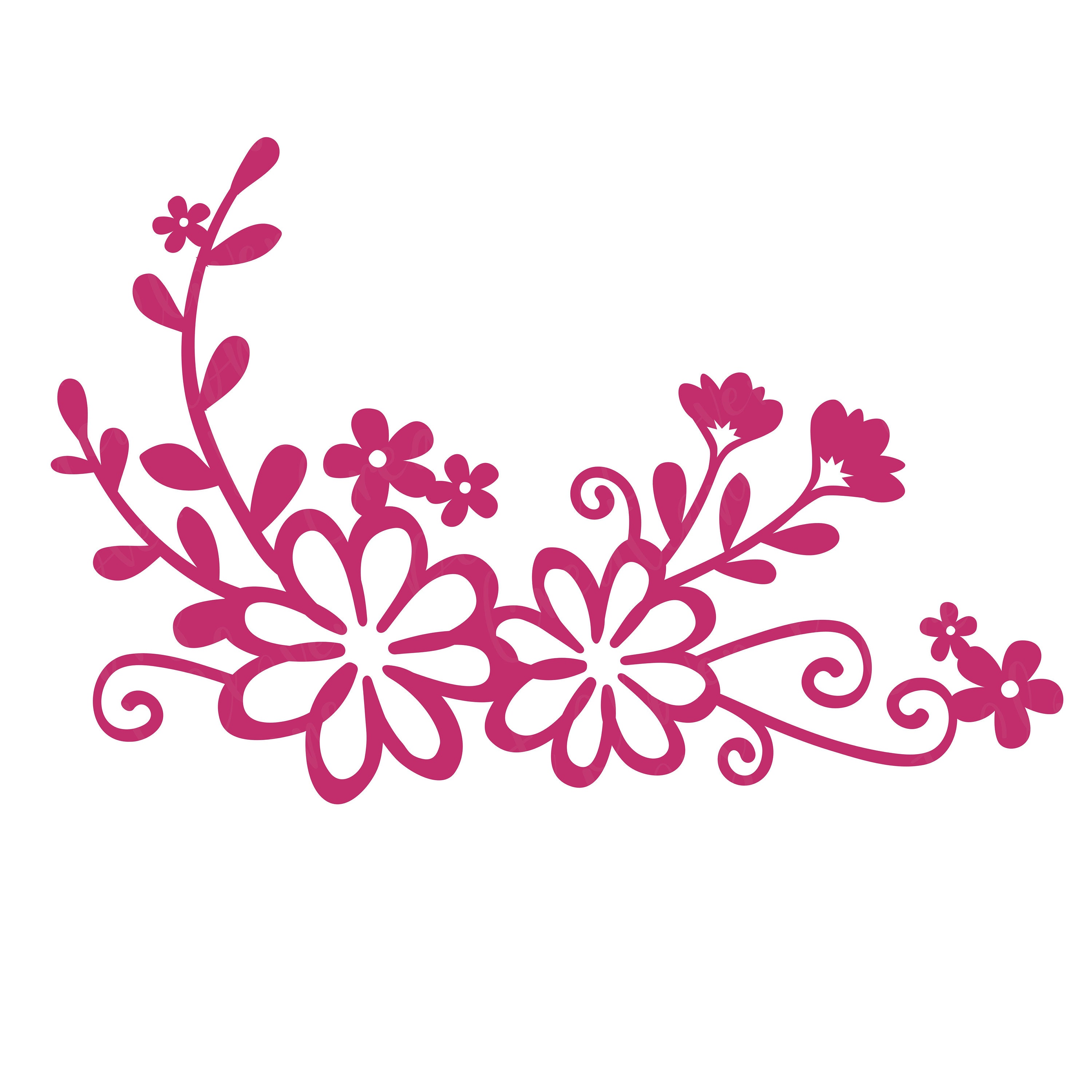 Wildflower Vinyl Decal Daisy Vinyl Decal Flowers Sticker - Etsy