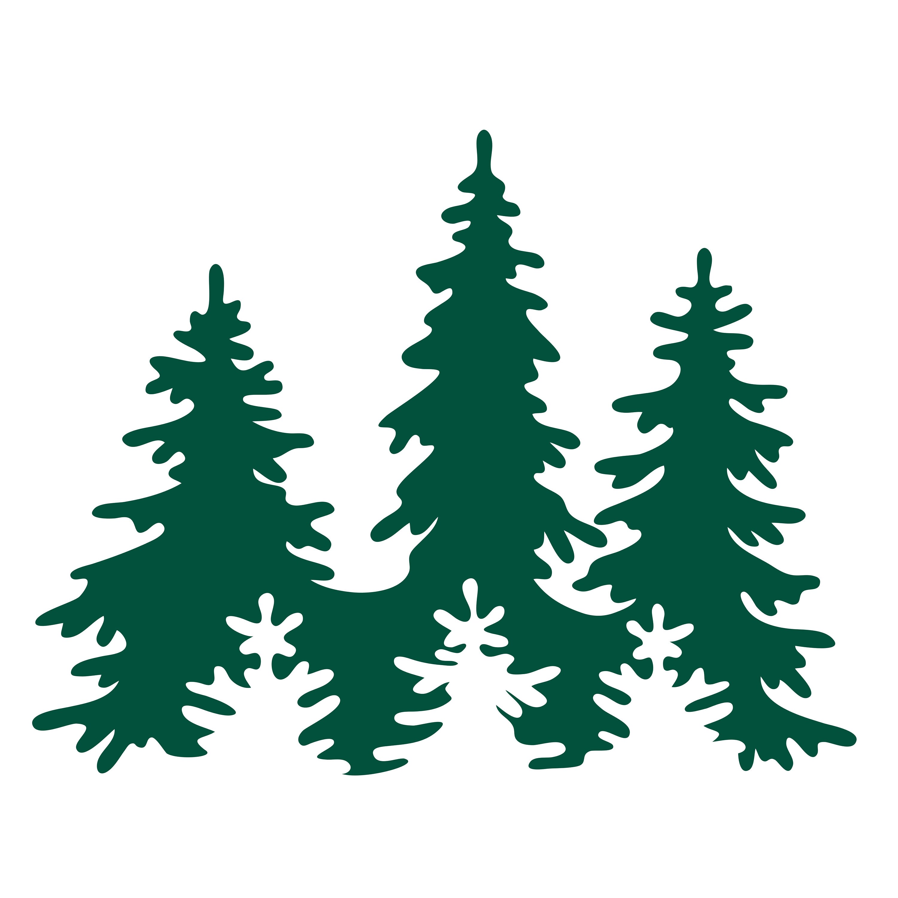 Evergreen Trees Vinyl Decal Pine Trees Vinyl Decal Forrest - Etsy