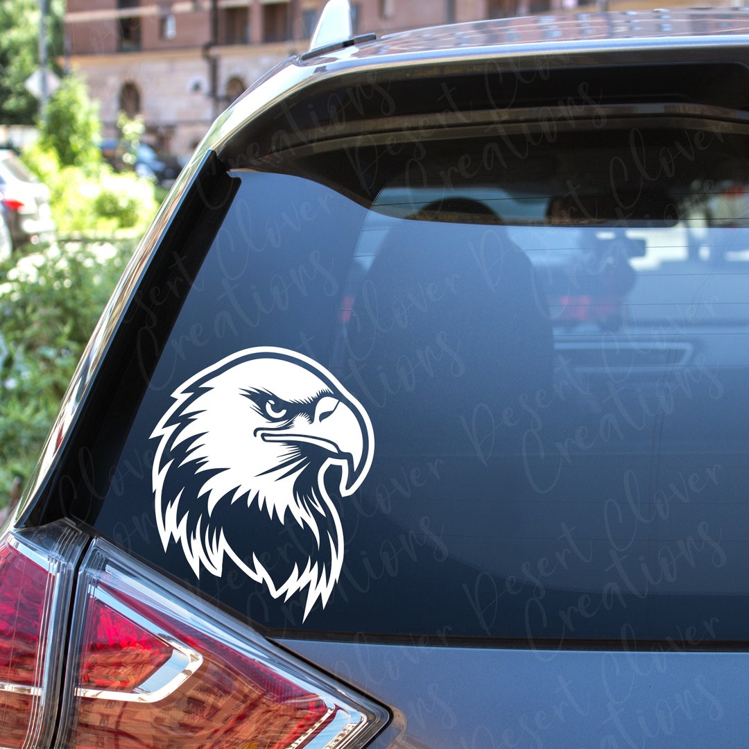 Bald Eagle Profile Vinyl Decal - Eagle Vinyl Decal - Bald Eagle Sticker ...