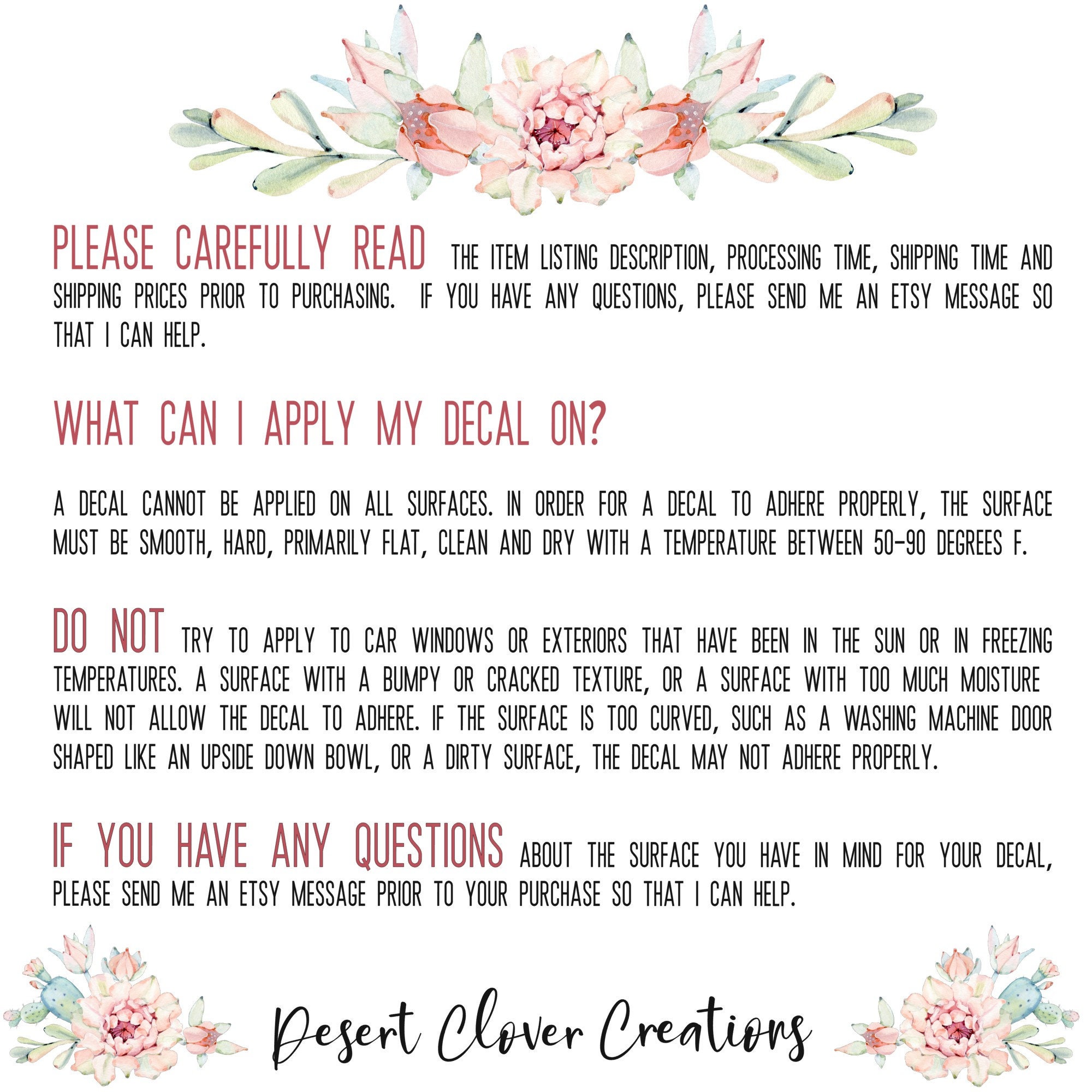 Wildflower Vinyl Decal Daisy Vinyl Decal Flowers Sticker - Etsy