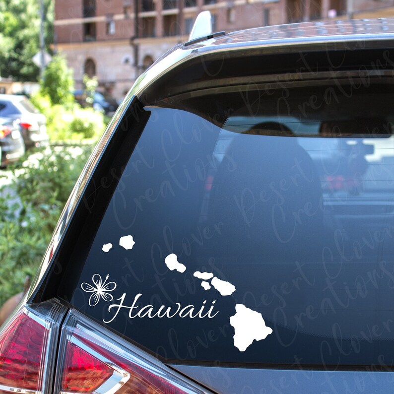 Hawaiian Islands Vinyl Decal - Hawaii Islands Vinyl Decal - Hawaii ...