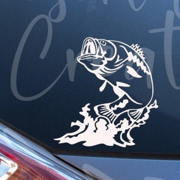 Bass Fishing Decal - Etsy