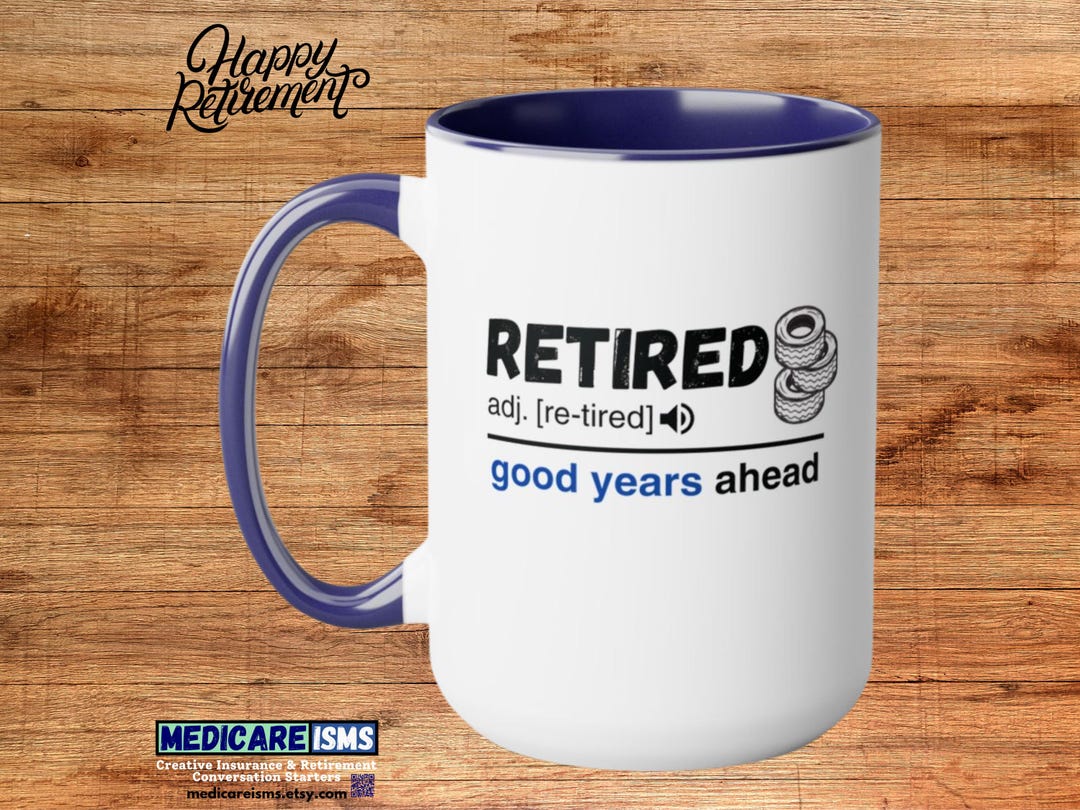 Retired Coffee Mug, Retirement Gift Idea, Gift for Retiree, Happy ...