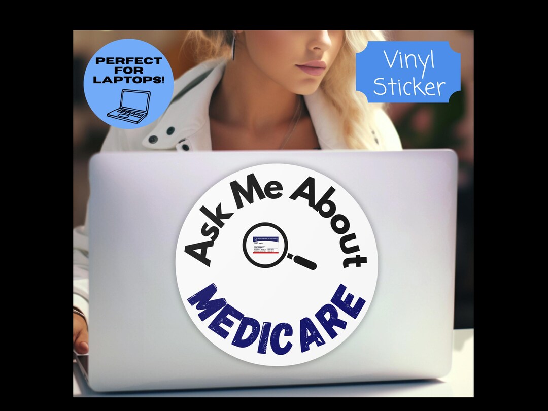 Ask Me About Medicare Sticker: Insurance Agent Marketing Tool - Etsy